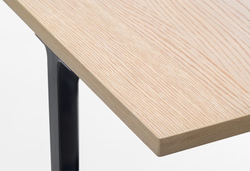 TOA TABLE CC Table rectangulaire en aluminium et bois By Pedrali ...