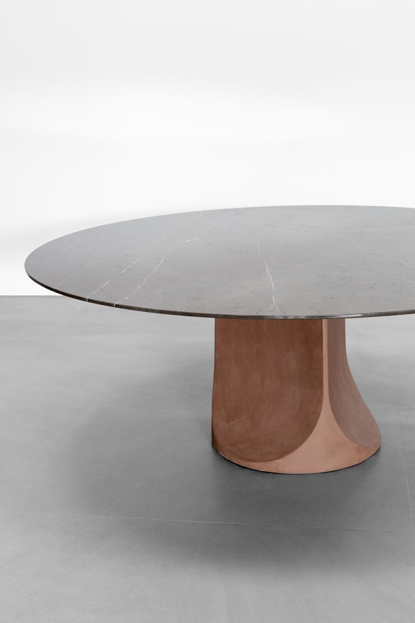 Round marble table TOGRUL By Tacchini design Gordon Guillaumier