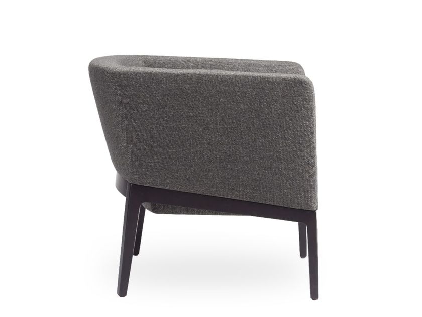 TONIC WOOD Fabric easy chair with armrests By ROSSIN | design Lorenz+Kaz
