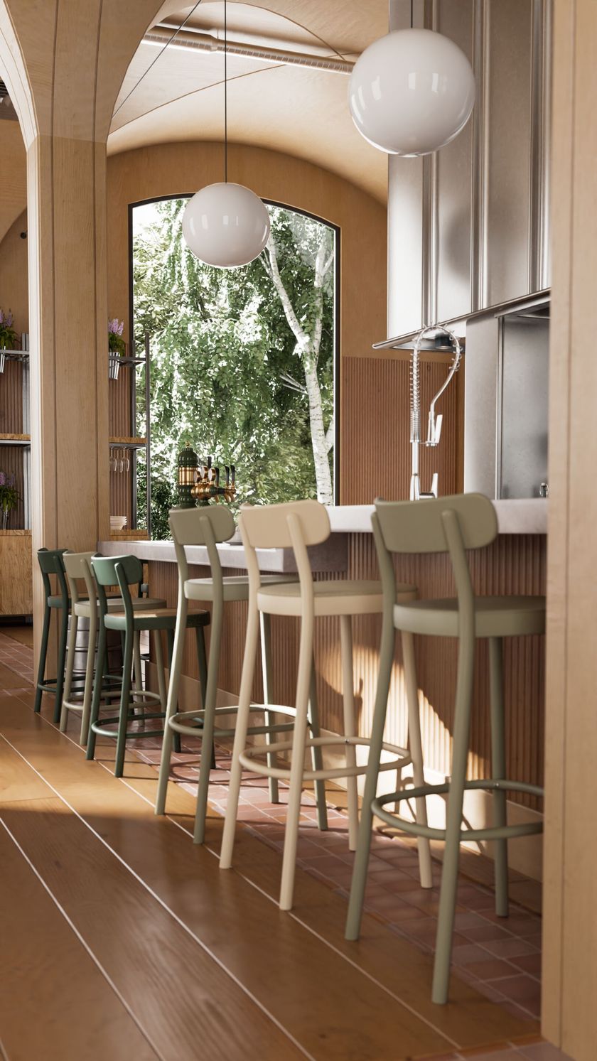 LA ZITTA Stool By TON