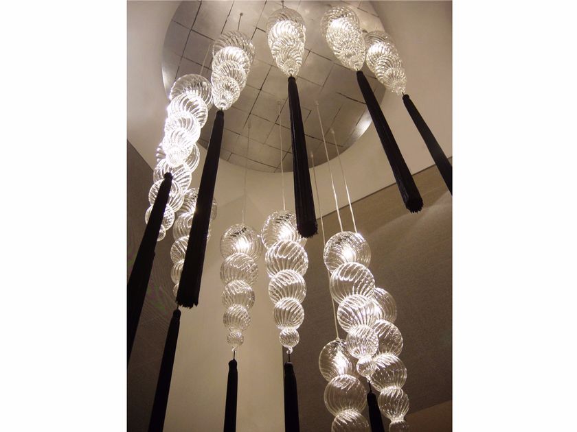 Fiberglass ceiling lamp TOP CHANDELIERS By melogranoblu