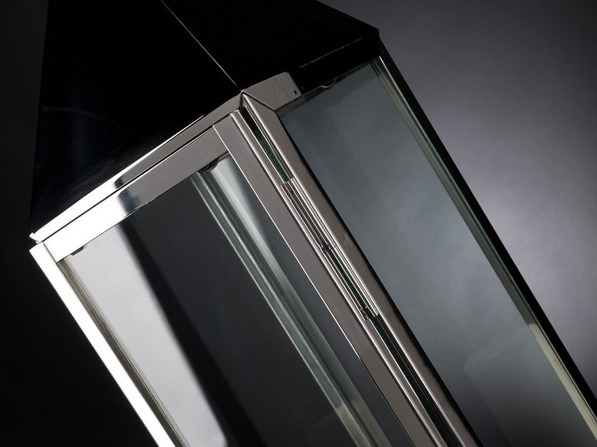 Glass and steel lantern TOP PYRAMID-SHAPED By VGnewtrend