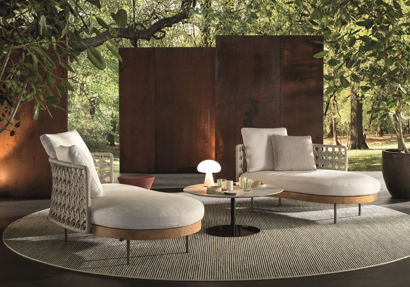 TORII NEST OUTDOOR | Garden sofa By Minotti design Nendo