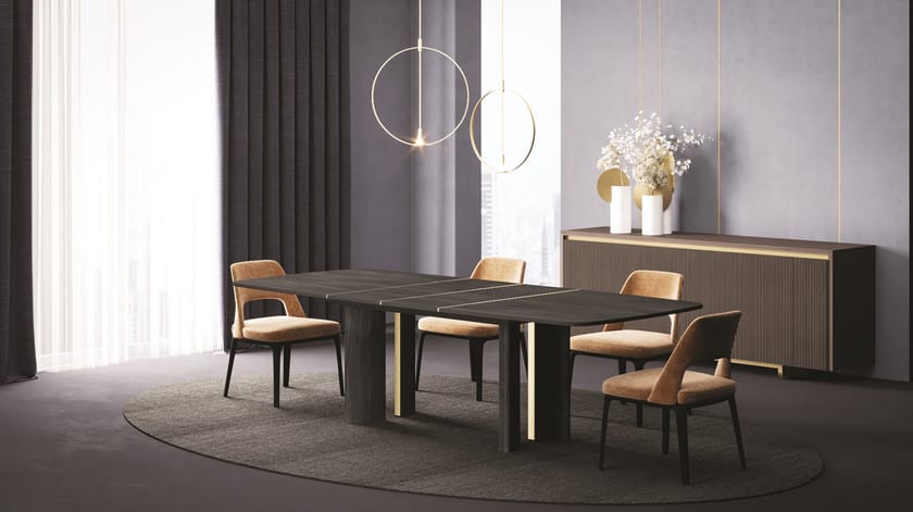 TORII Rectangular extending oak table By CASA +39