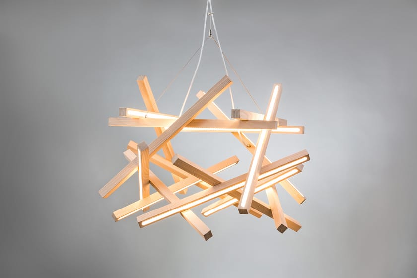 LED wooden pendant lamp TORUS MAXI Torus Collection By NEXT LEVEL DESIGN STUDIO