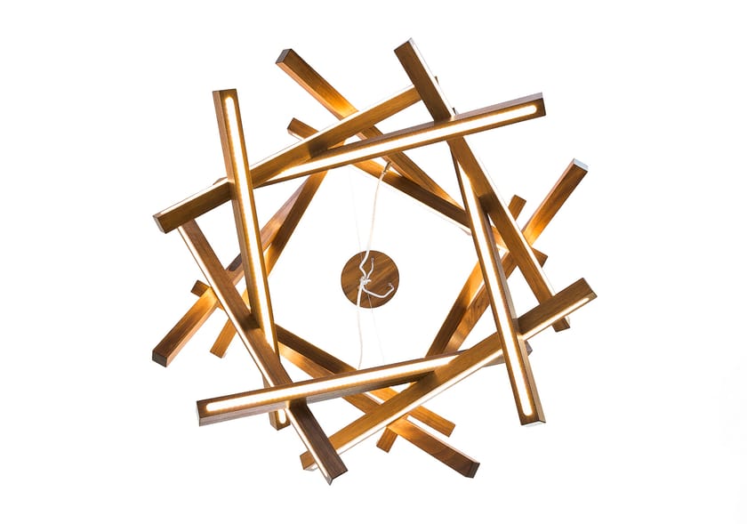 LED wooden pendant lamp TORUS MAXI Torus Collection By NEXT LEVEL DESIGN STUDIO