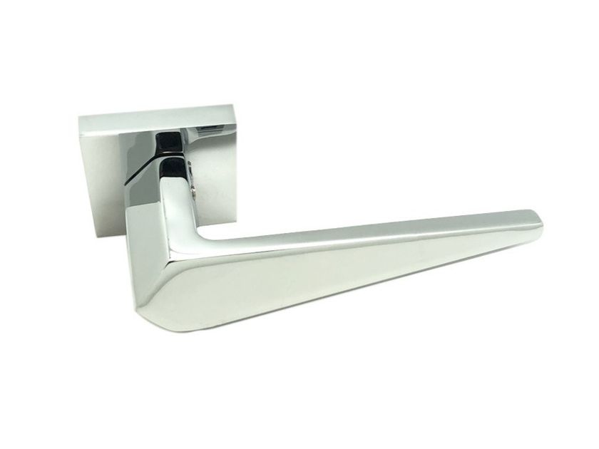 Chrome-plated Zamak door handle with polished finishing TOSCA By KATCHMEE