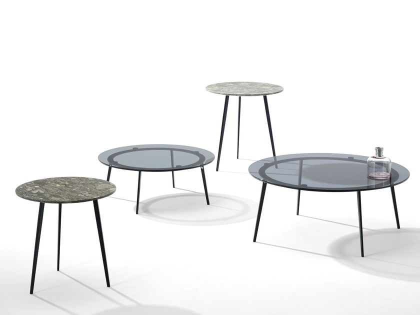 TOSCA II | Coffee table Round glass coffee table By Draenert | design ...