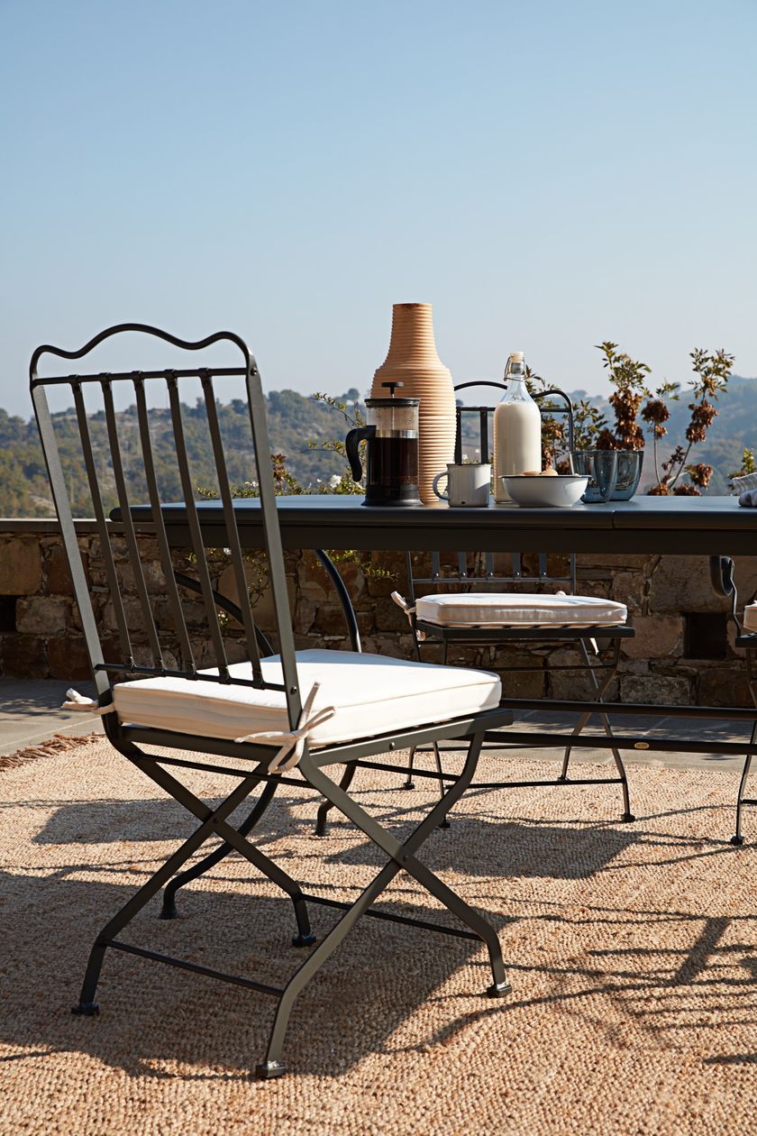 TOSCANA Folding iron chair By Unopiù