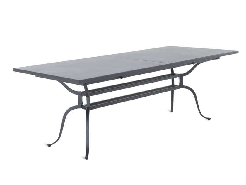 TOSCANA Extending rectangular iron table By Unopiù