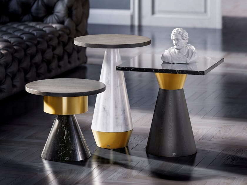 TOTEM | Wooden coffee table By Draenert design Quaglio Simonelli Design