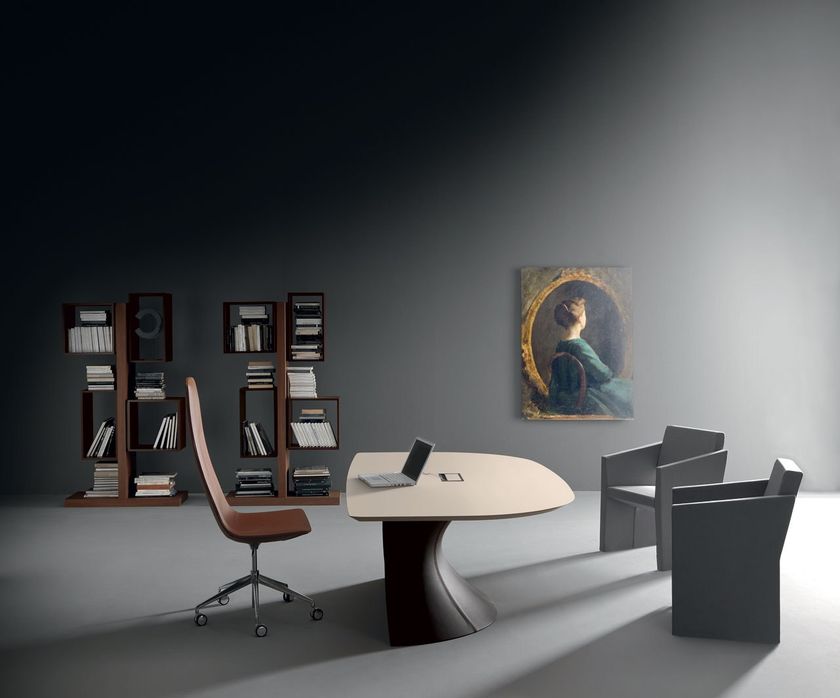 TOTEM | Wooden office shelving By Italy Dream Design