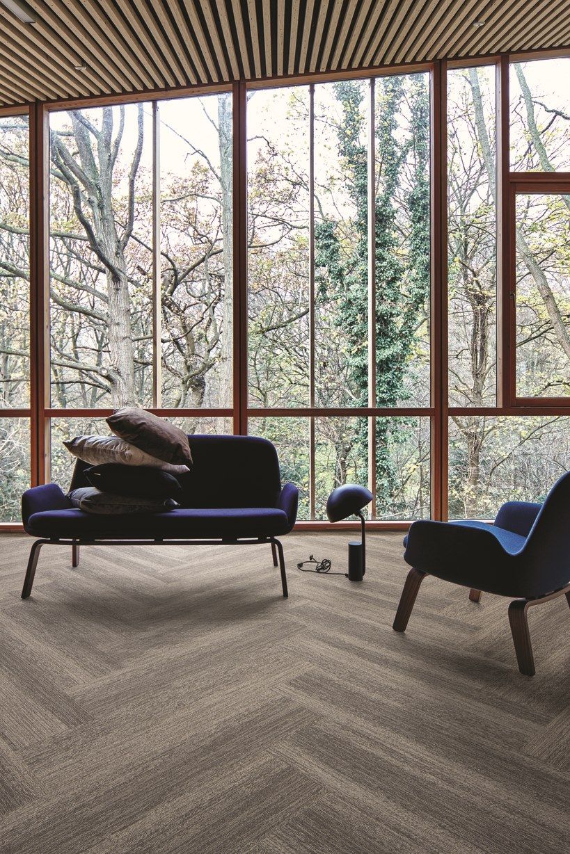 Nylon® carpet tiles TOUCH OF TIMBER By Interface®