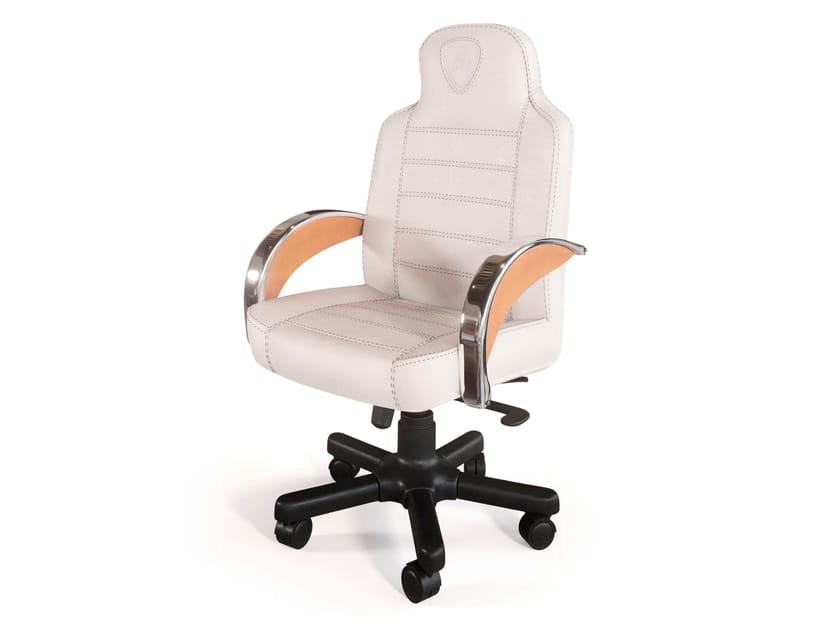 TOURING High-back leather executive chair By Tonino Lamborghini Casa