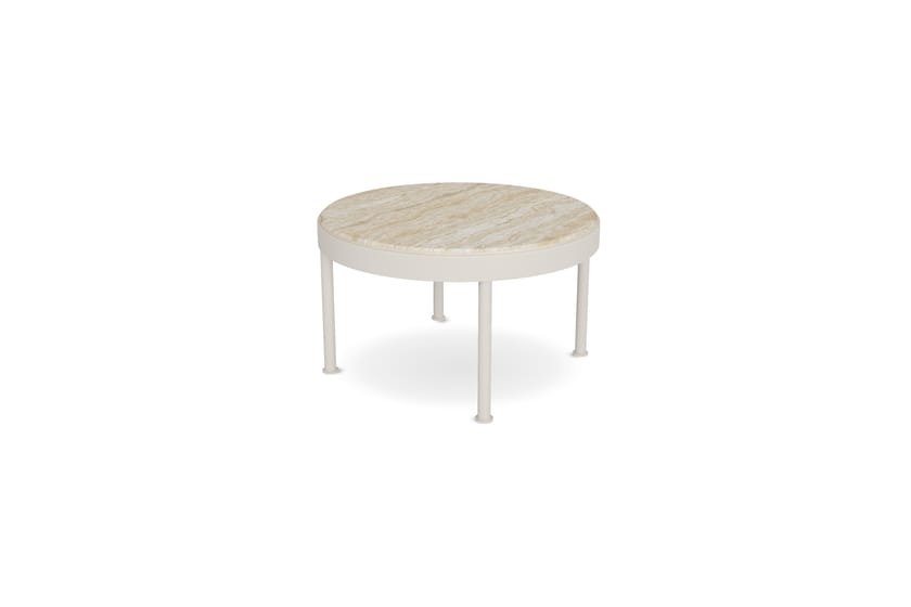 TRACE Round marble garden side table By Myface