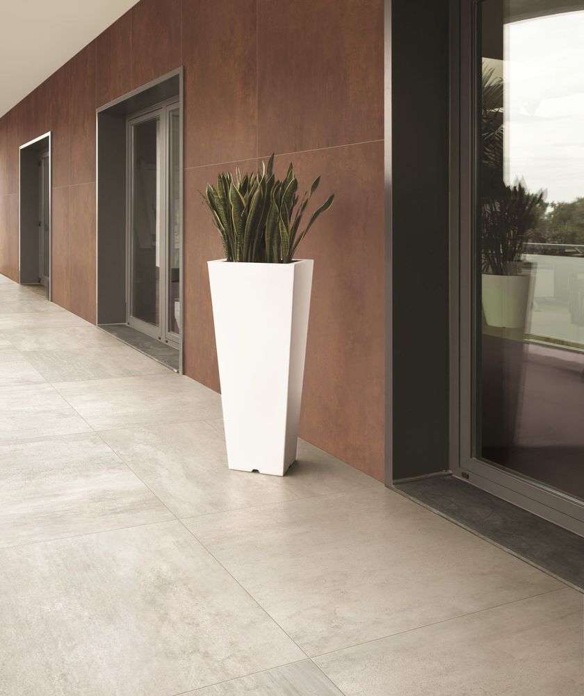 Porcelain stoneware wall/floor tiles with metal effect TRACE VITRO By ...