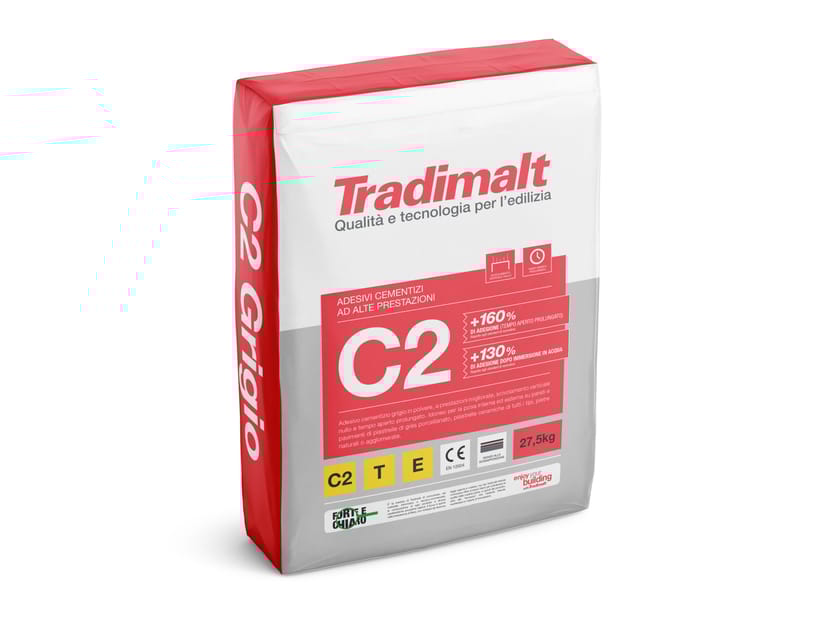 C2 GREY Cement-based glue By TRADIMALT