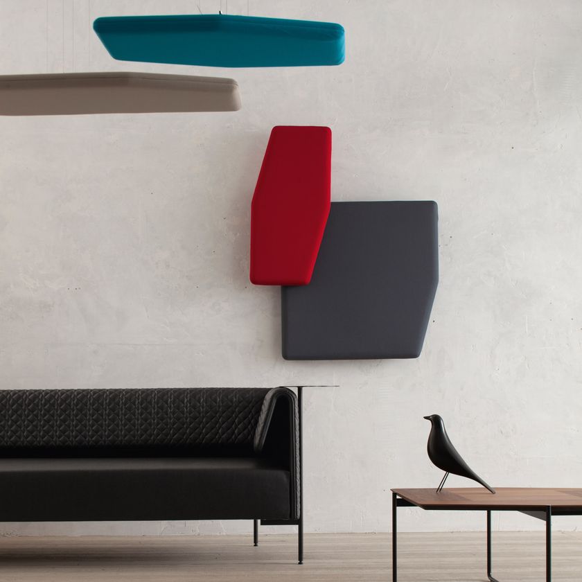 TRAMETES Fabric hanging acoustic panel with Integrated Lighting By ...