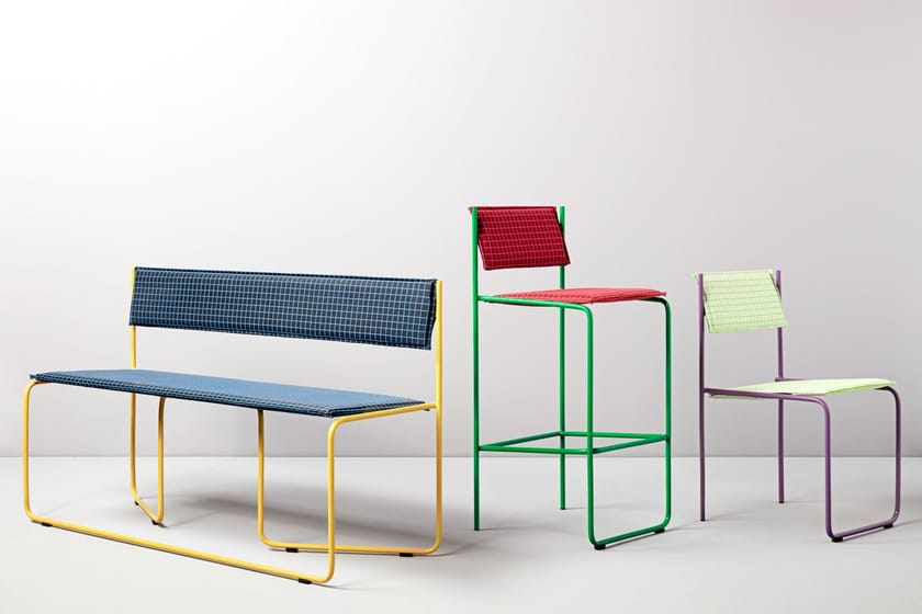 TRAMPOLIN Iron chair open back By Missana | design cuatro cuatros