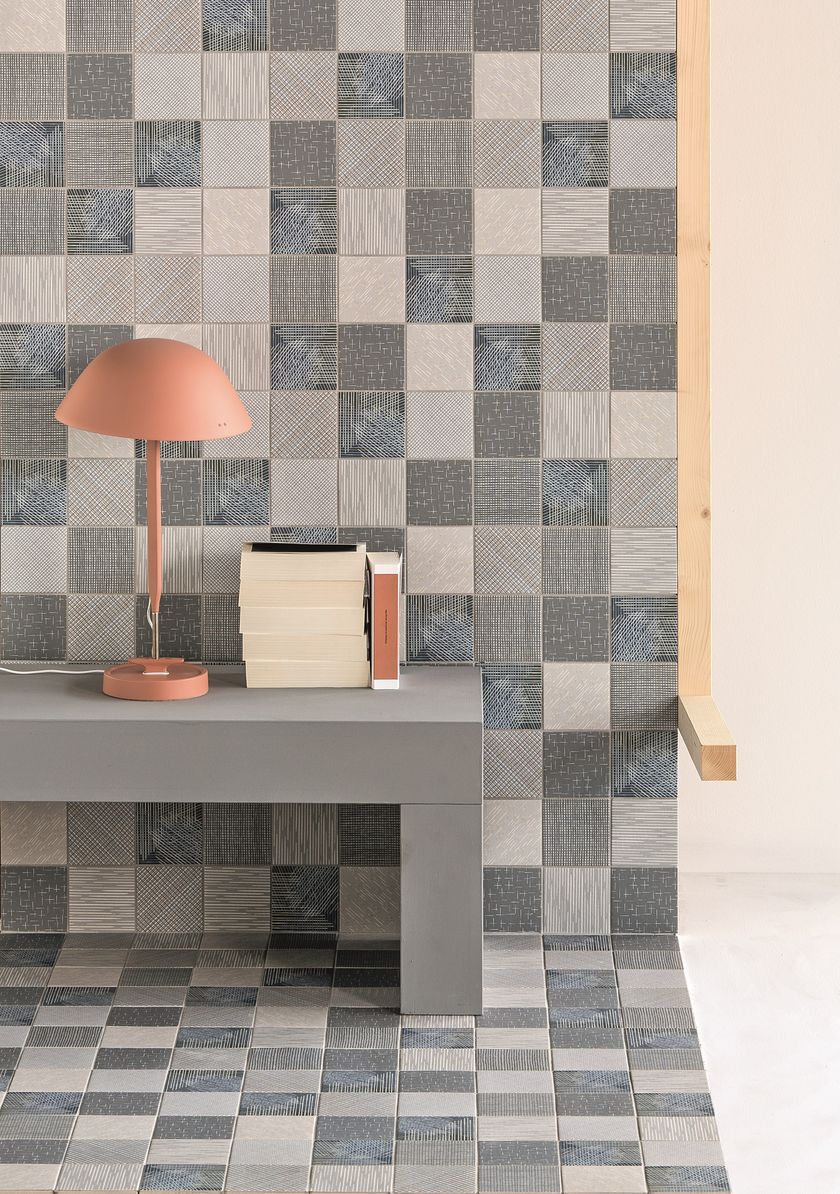 Porcelain stoneware wall/floor tiles TRATTI EPI By MUTINA design Inga Sempé