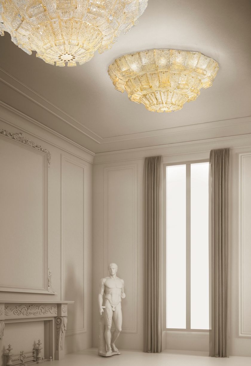 TRIBUNO Glass ceiling light By Sylcom | design Aldo Bruno Maria Teardo ...