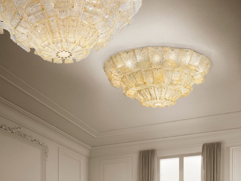 TRIBUNO Glass ceiling light By Sylcom | design Aldo Bruno Maria Teardo ...