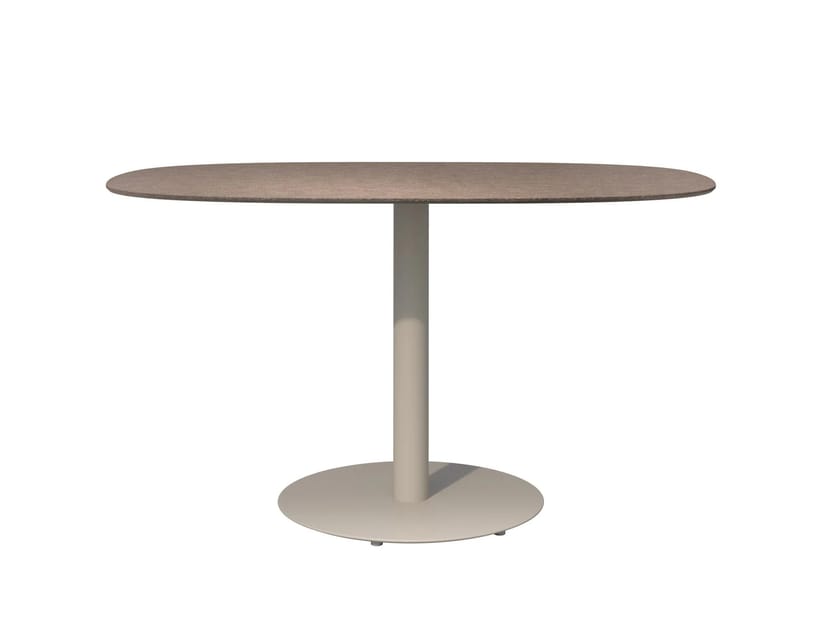 T-TABLE Round ceramic garden table By TRIBÙ