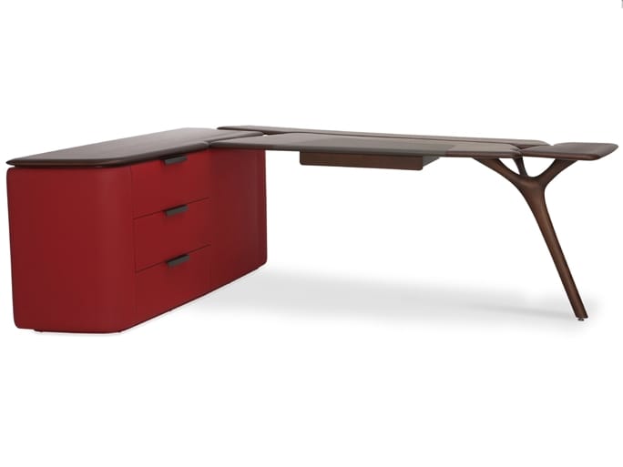 Writing desk with drawers TRIDENT By Now & Future design GOODO Design