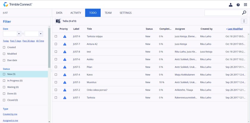 Software online/cloud TRIMBLE CONNECT - HARPACEAS