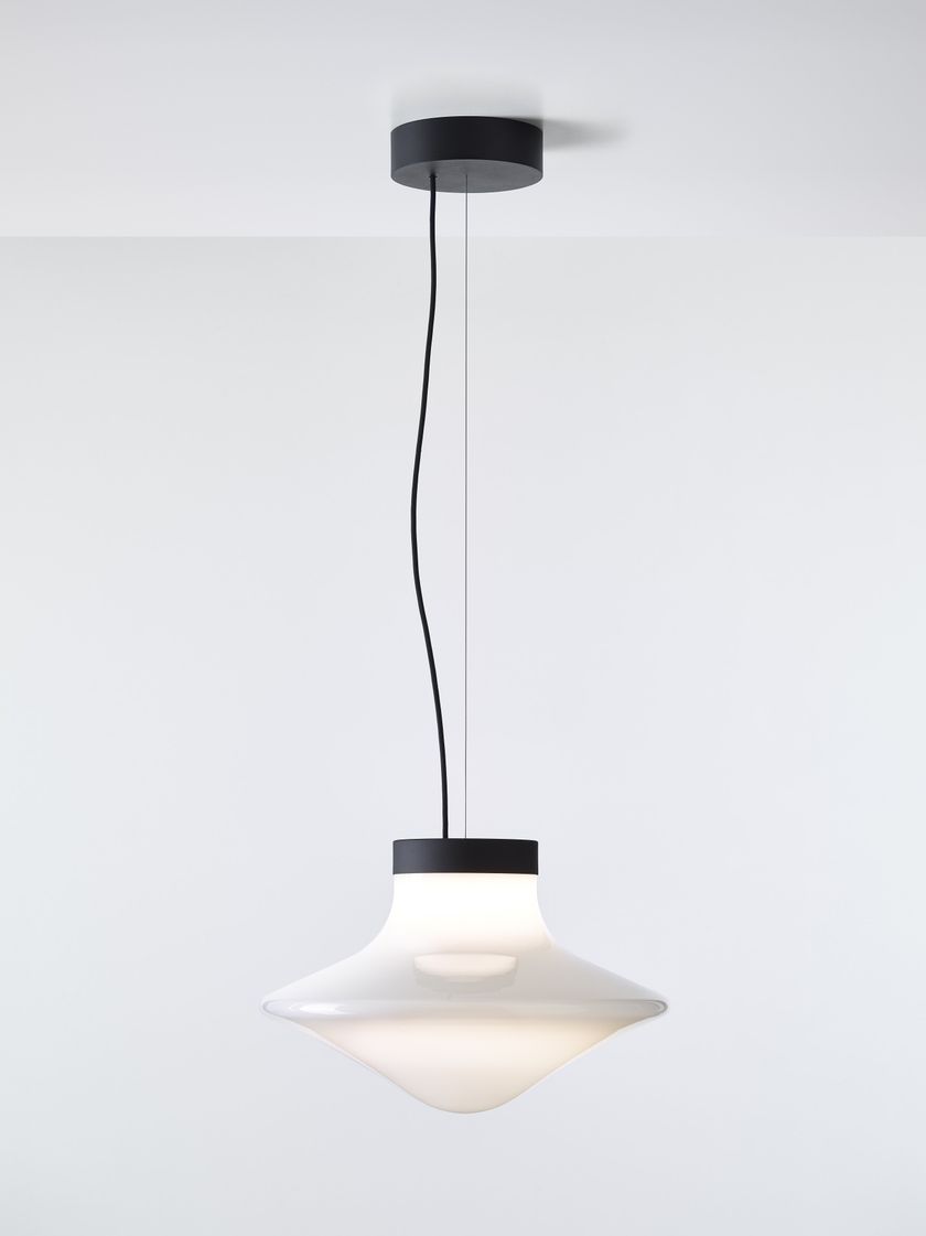 TROTTOLA | Pendant lamp LED opal glass pendant lamp By BROKIS