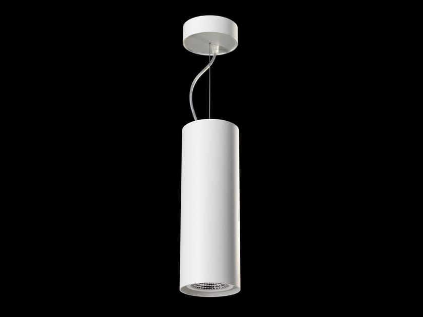 LED direct light powder coated aluminium pendant lamp TUBE AIR By LUNOO