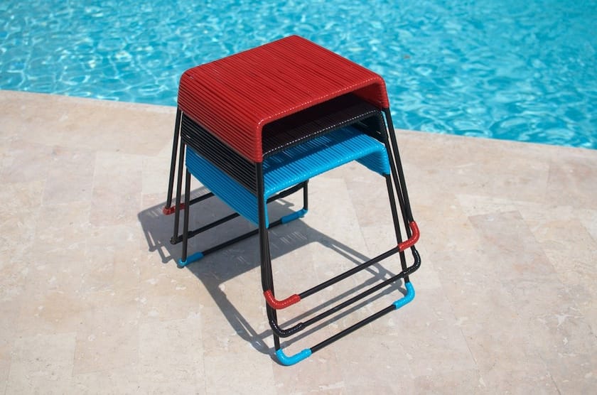 Low stackable stool TUCURINCA OTTOMAN By Tucurinca