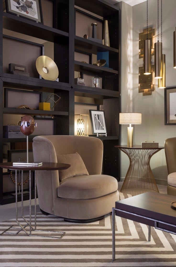 Brass table lamp TURIA LAMP By Hamilton Conte Paris