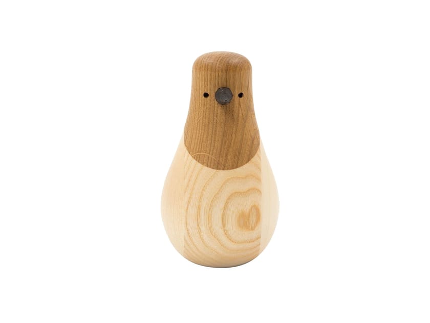 Wooden decorative object TURNED BIRD PIGEON By Hem design Lars Beller ...