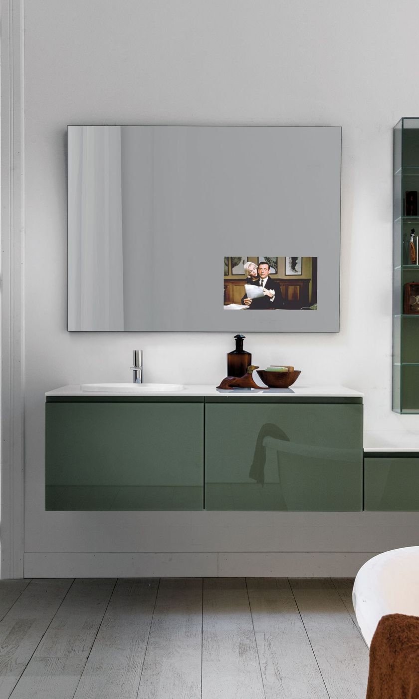 Specchio rettangolare da parete TV SPY By ARTELINEA