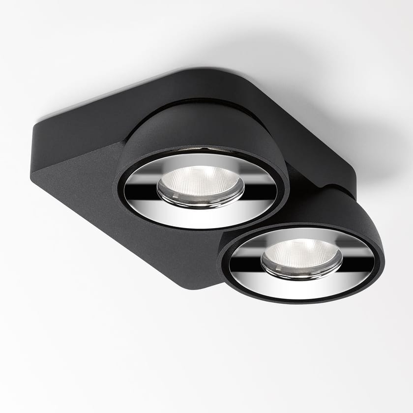 TWEETER M ON LED multiple adjustable spotlight By Deltalight