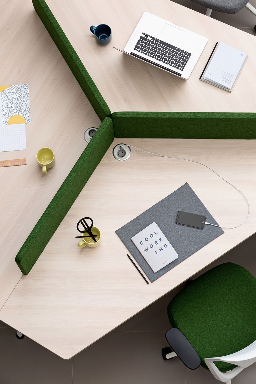 TWIST | Sectional office desk Twist Collection By ACTIU design Enrico ...