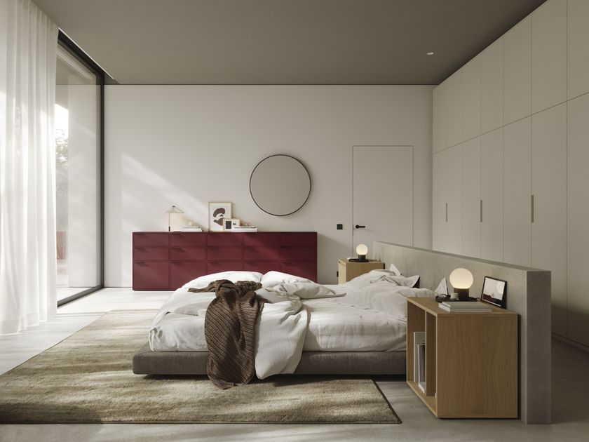 TYPE01 VENEER Comodino rettangolare in legno impiallacciato By Tylko