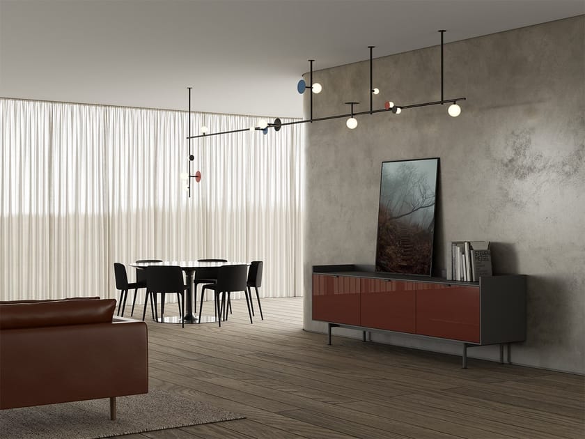 TYPOGRAPHY VELA GANTRY LED modular metal ceiling lamp By Rakumba