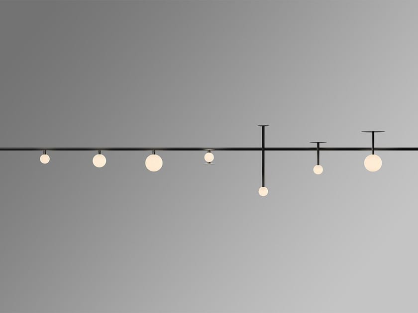TYPOGRAPHY VELA GANTRY LED modular metal ceiling lamp By Rakumba