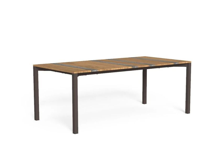CASILDA Rectangular wooden garden table By Talenti | design Ramón Esteve