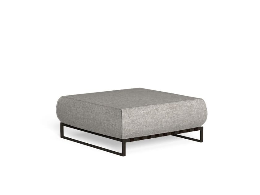 CASILDA Rectangular fabric garden pouf with removable cover By Talenti ...