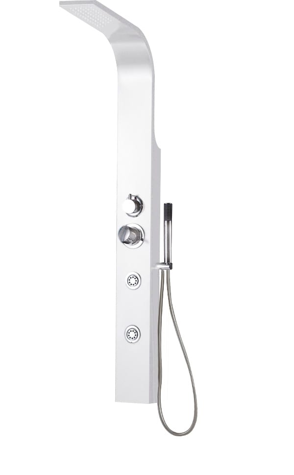 VOLGA Wall-mounted shower panel with diverter By Tamanaco