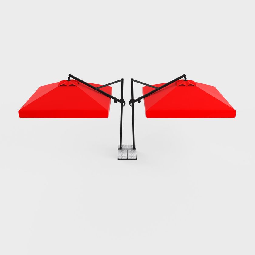 BANANA PLUS DOUBLE RECTANGULAR Garden umbrella By The Umbrella House