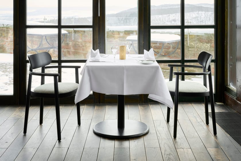 118 SPFV Solid wood chair with integrated cushion By Thonet | design ...