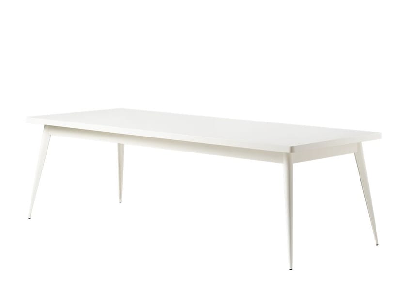 T55 240x100 Rectangular steel dining table By Tolix