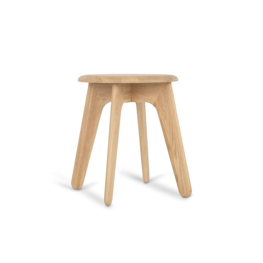 SLAB Low wooden stool By Tom Dixon | design Tom Dixon Designer