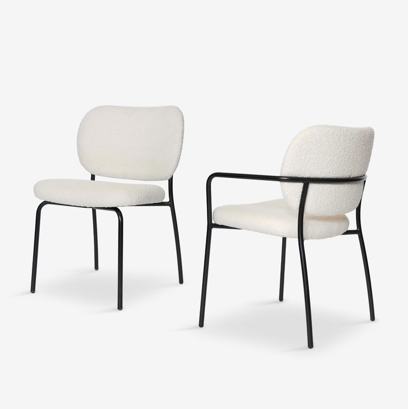 ELI Upholstered fabric chair with armrests By Tonon | design ...