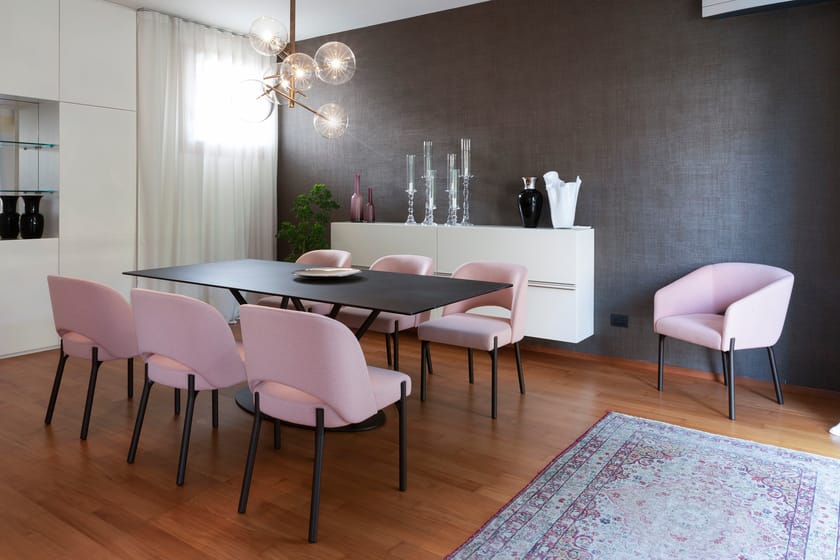 LIBRA Upholstered fabric chair By Tonon | design Matteo Nunziati