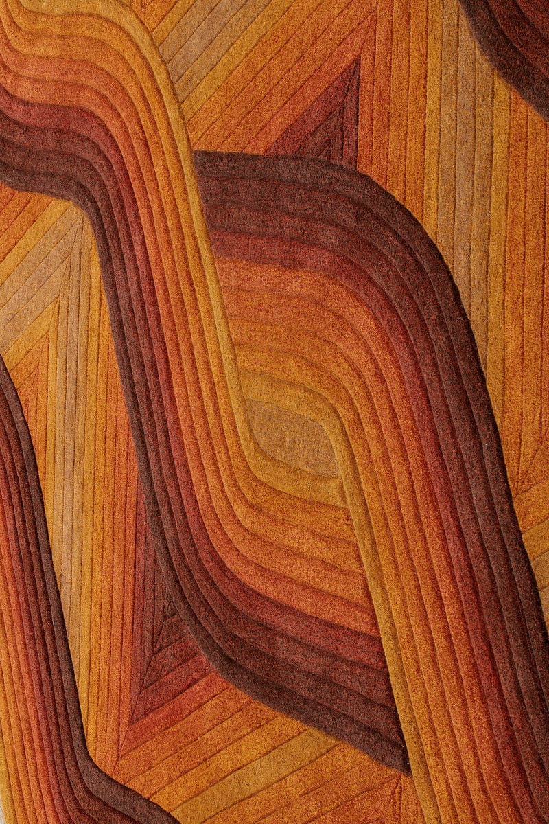 FLOW OCRE Rug By Toulemonde Bochart